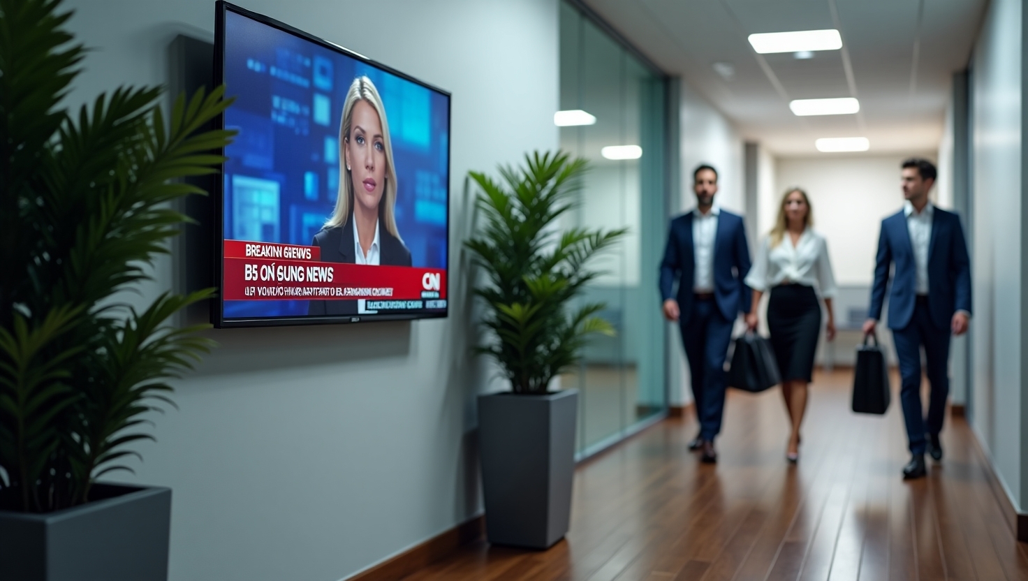 CNN Live News on TV or Any Screen | RocketScreens Digital Signage