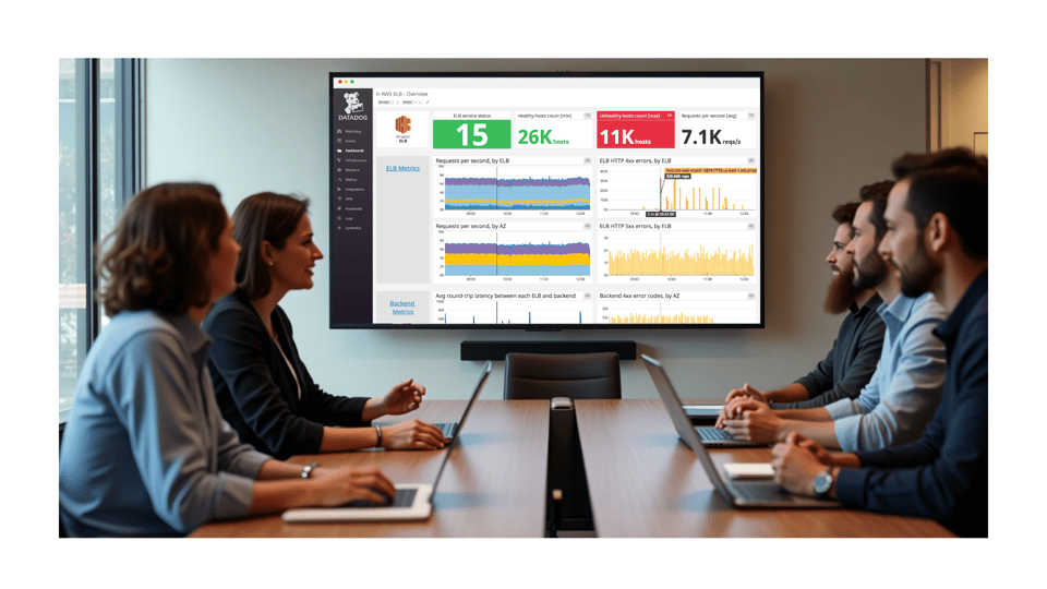 DataDog Dashboards on TV or Any Screen | RocketScreens Digital Signage