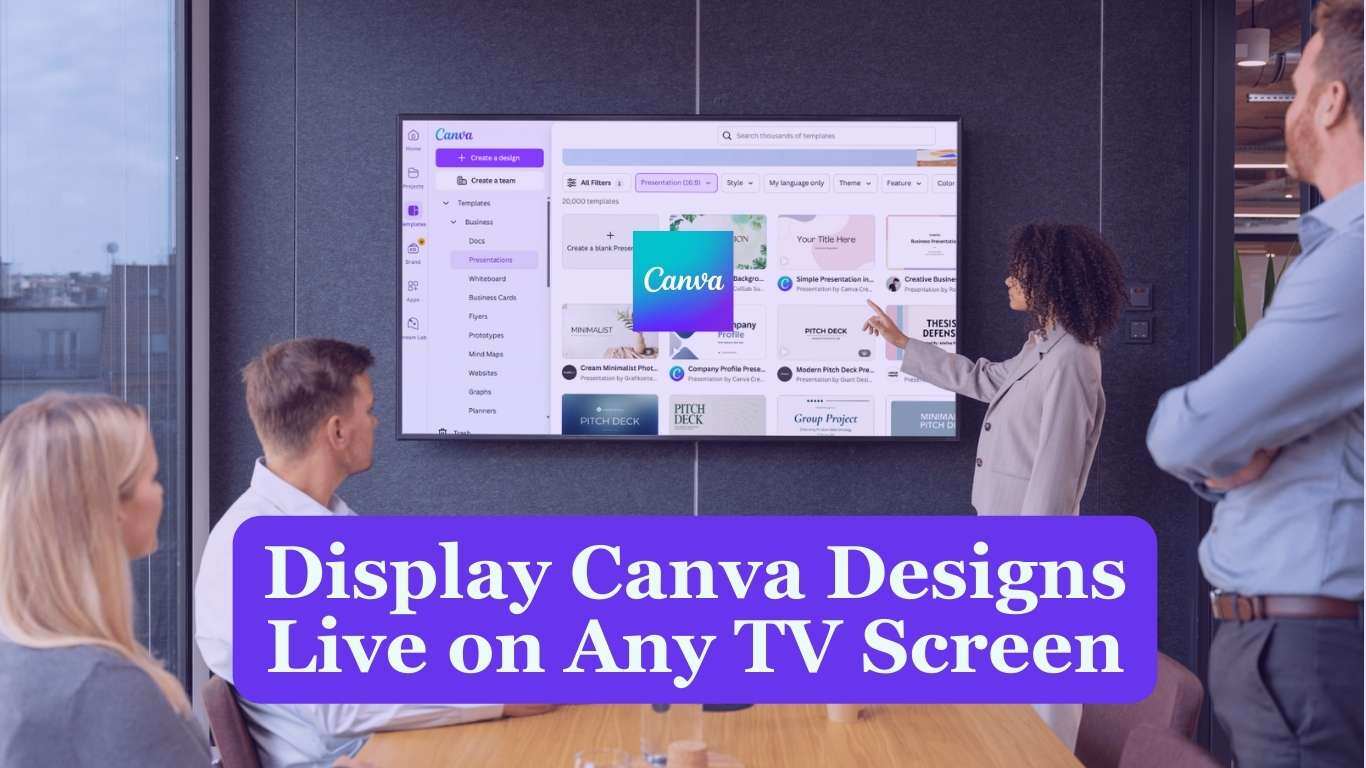 Display Canva Designs on TV | Digital Signage App | RocketScreens