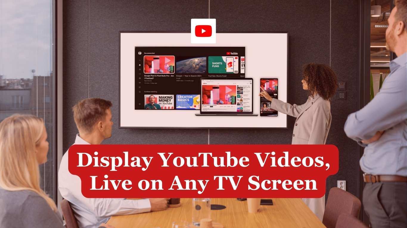 Display YouTube Videos on TV or Any Screen | RocketScreens Digital Signage
