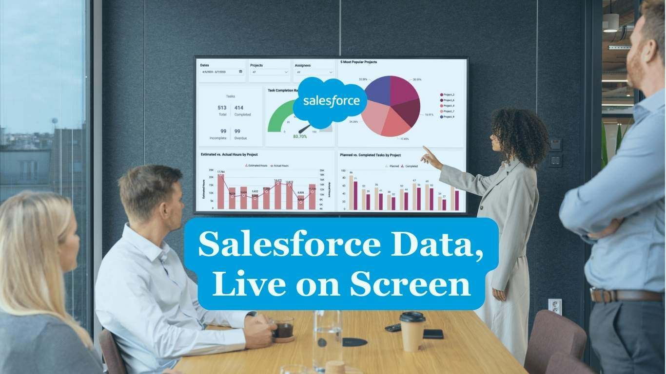 Display Salesforce Dashboards on TV | Digital Signage App | RocketScreens